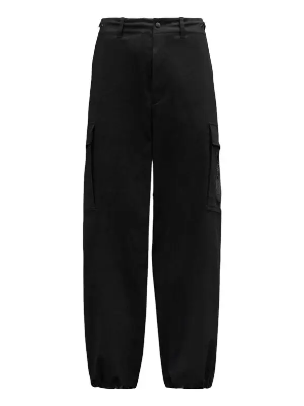 Moncler Wide-leg Cargo Trousers - Black