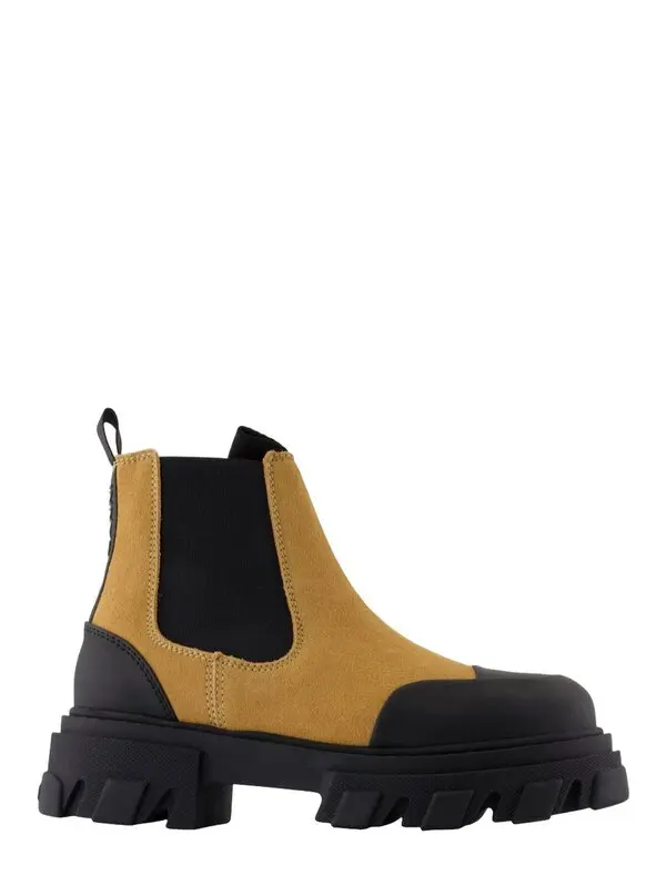 GANNI Low Chelsea Ankle Boots - Black