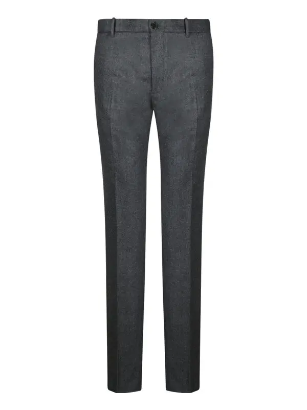 Incotex Slim Fit Zip Closure Pants - Grey