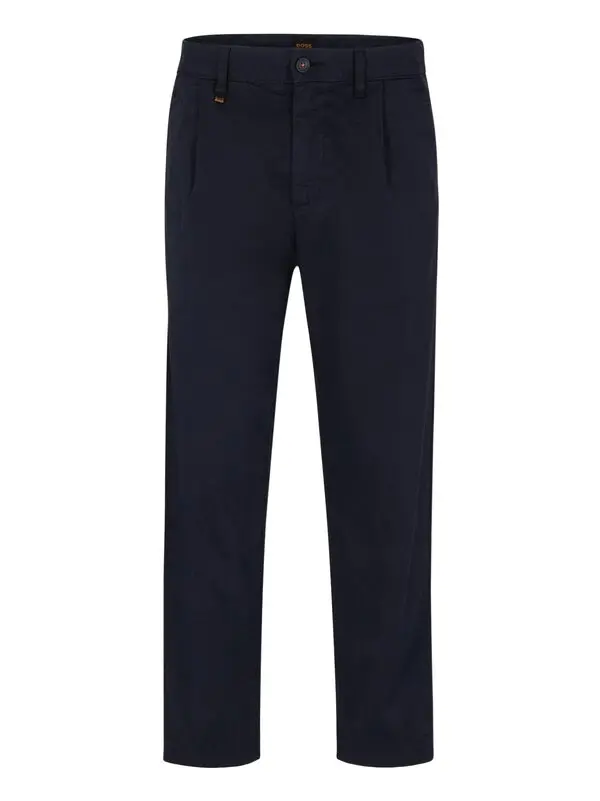 Hugo Boss Casual Belt-loop Trousers - Black