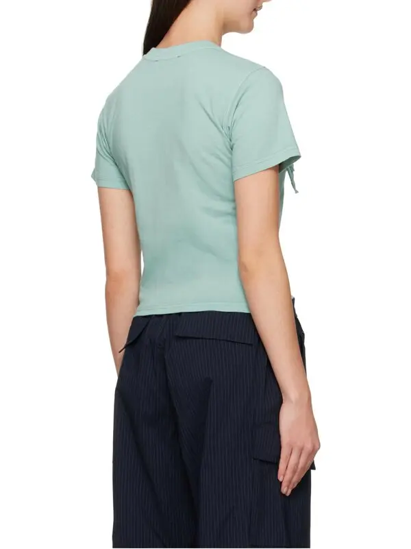 Ottolinger Blue Distressed Fitted T-shirt - Green