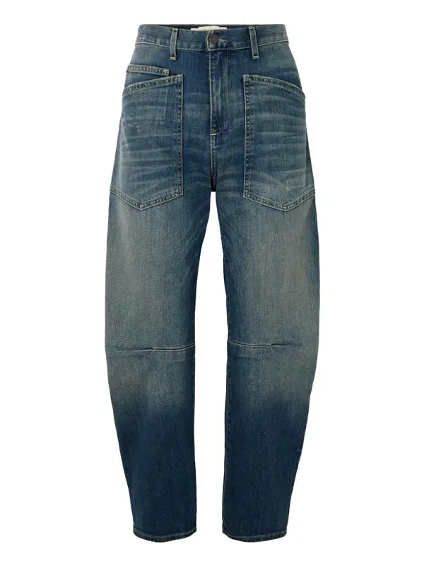 NILI LOTAN Shon Five-pocket Denim Trousers - Blue