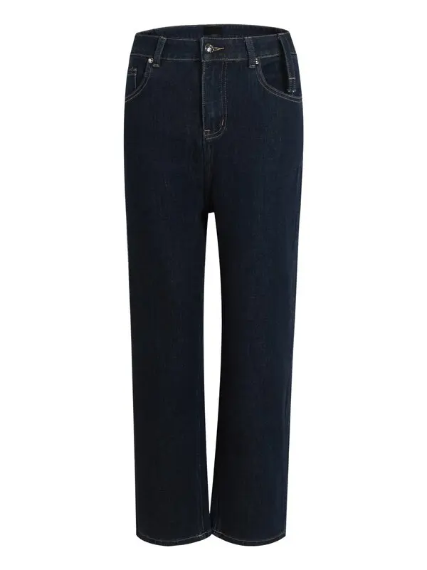 LIUREGALI Button Zipper Jeans - Black