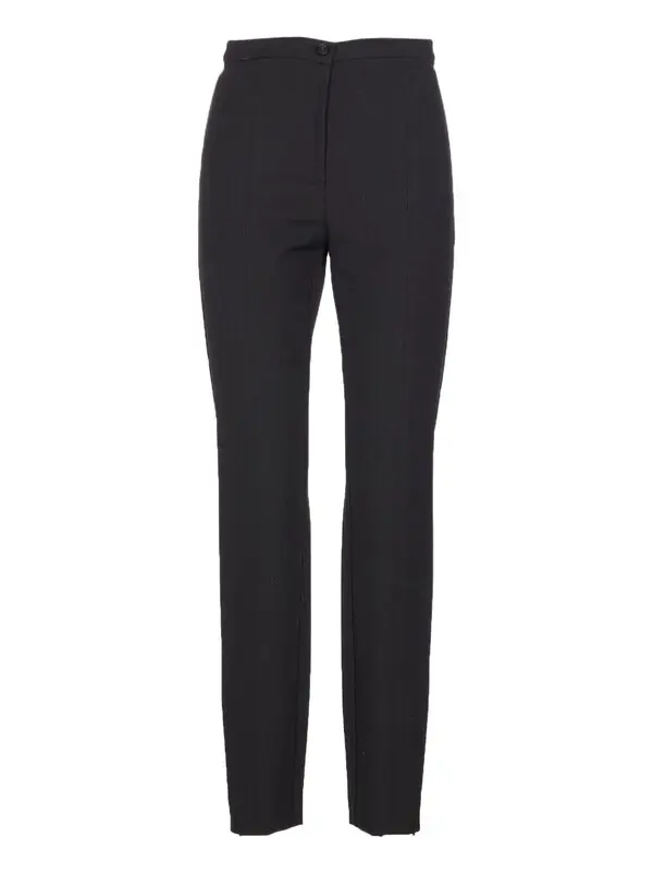 Pinko Straight-leg Slim Fit Trousers - Black
