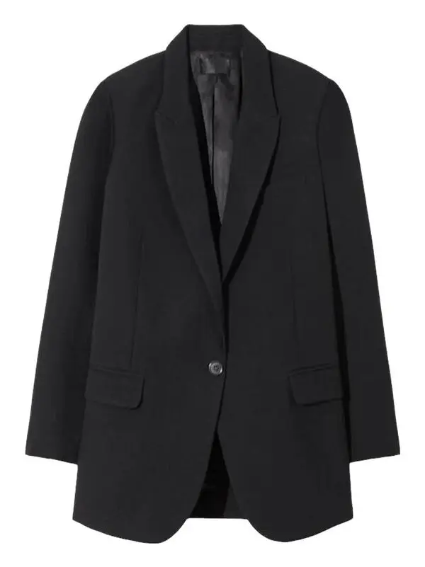 NILI LOTAN Single-breasted Blazer - Black