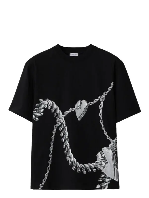 Burberry Shield Hardware Crewneck T-shirt - Black