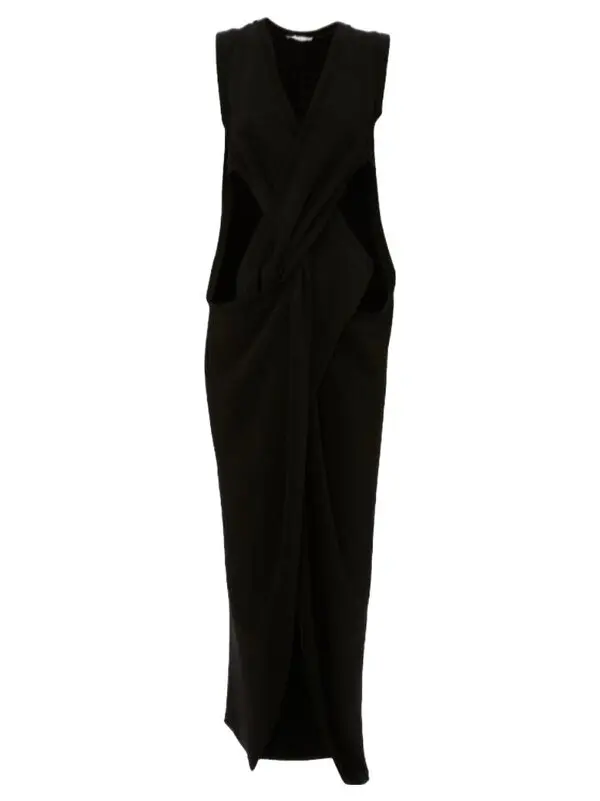 J.W.ANDERSON Twist-front Maxi Dress - Black