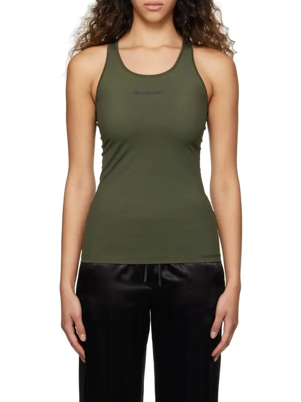 JIL SANDER Logo Printed Crewneck Tank Top - Multicolor