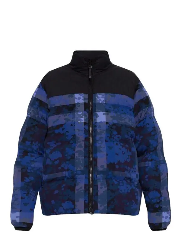 Burberry Camouflage Check Puffer Jacket - Blue