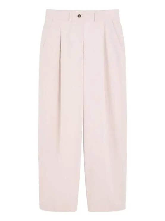 Max Mara Artur Cotton Poplin Trousers - Pink