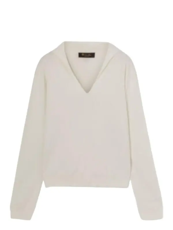 Loro Piana V-neck Knitted Pullover - Thrush