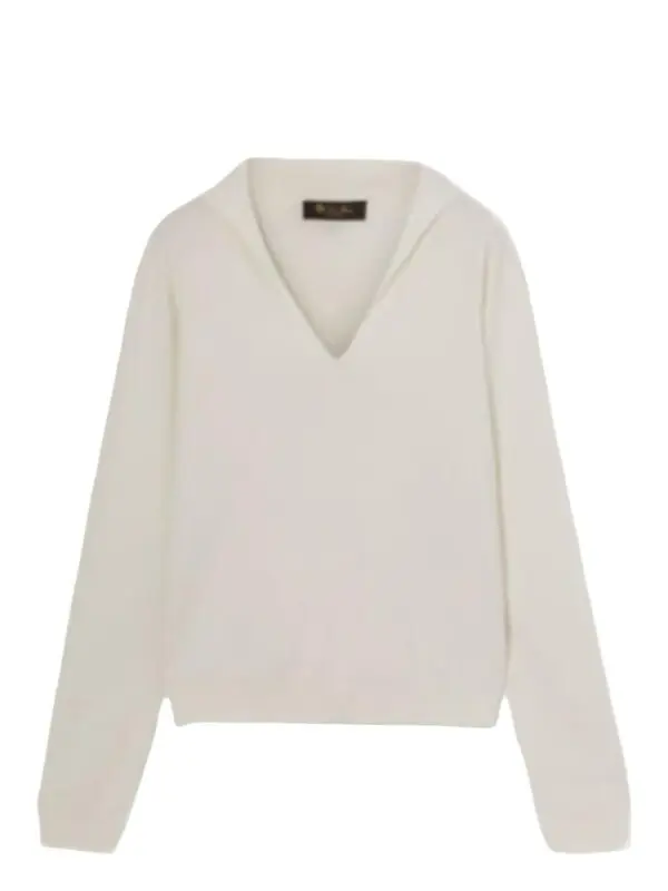 Loro Piana V-neck Knitted Pullover - Thrush