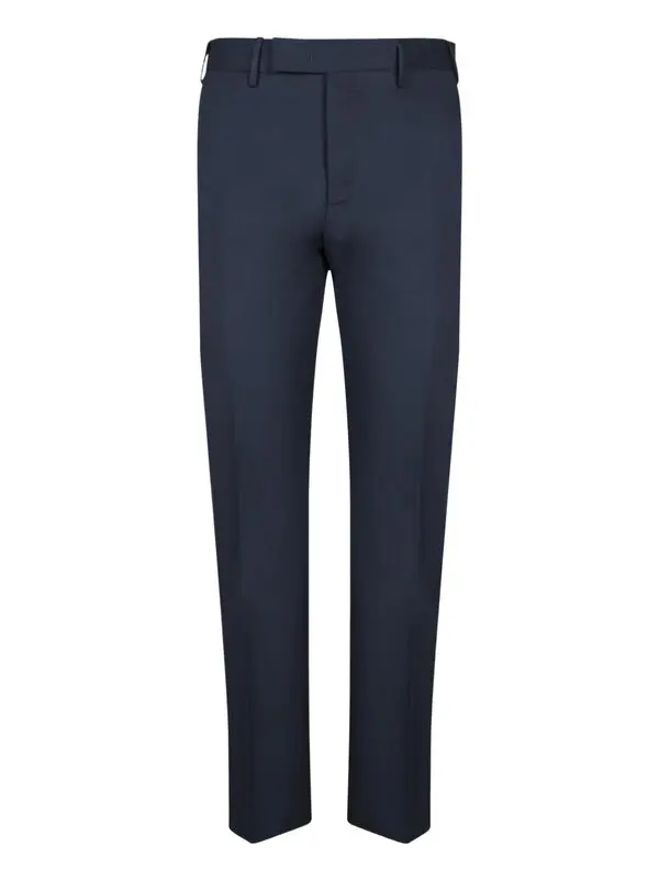 PT TORINO Pleated Slim Trousers - Blue