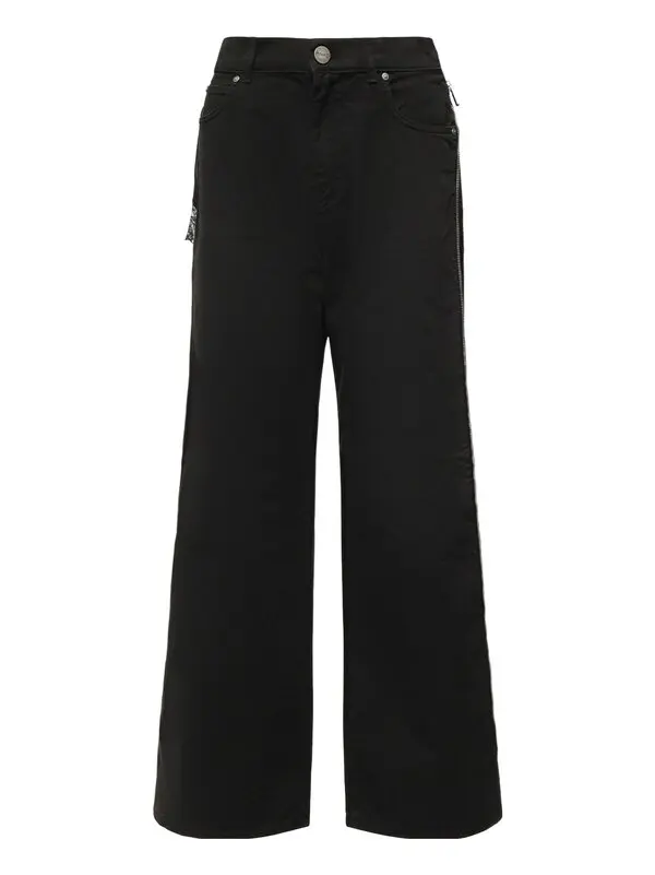Pinko Zip-detail Straight Leg Jeans - Black