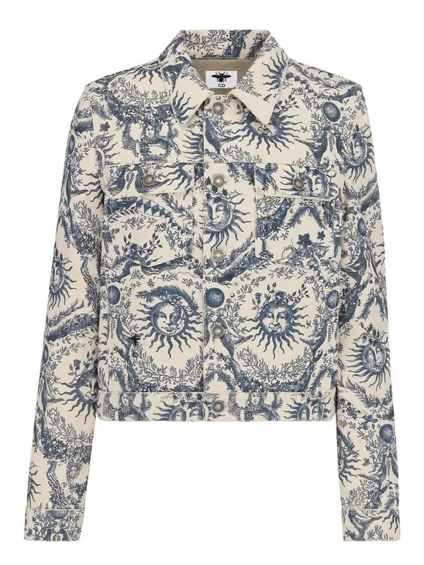 Dior Embroidered Logo Jacket - Gray
