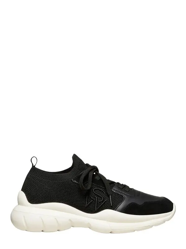 STUART WEITZMAN Logo Embroidered Mesh Sneakers - Black