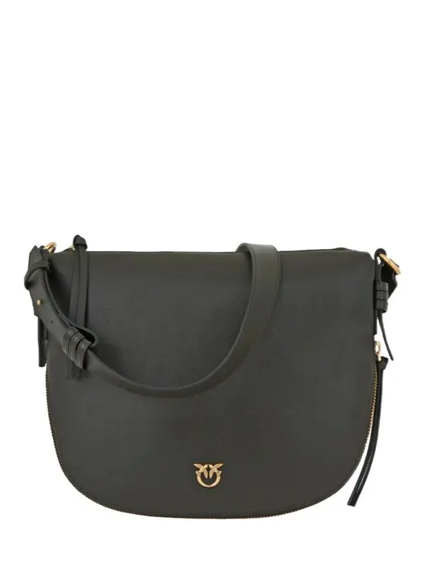 Pinko Zipped Shoulder Bag - Black