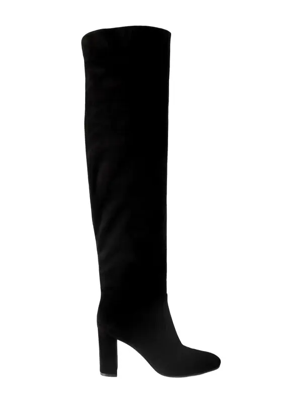 GIANVITO ROSSI Suede Over The Knee Boots - Black