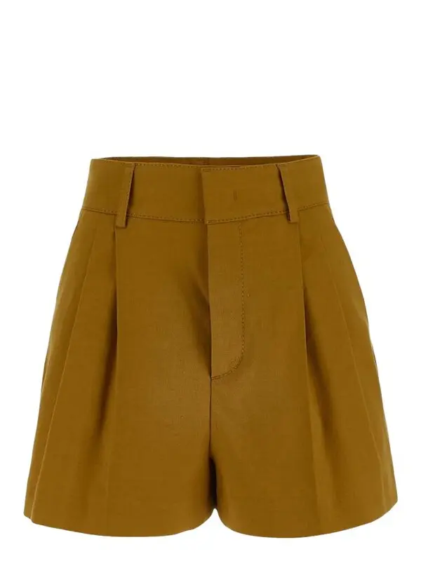 Red Valentino High-waisted Flared Shorts - Brown