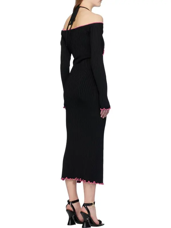 Versace Long-sleeve Strapless Dress - Black