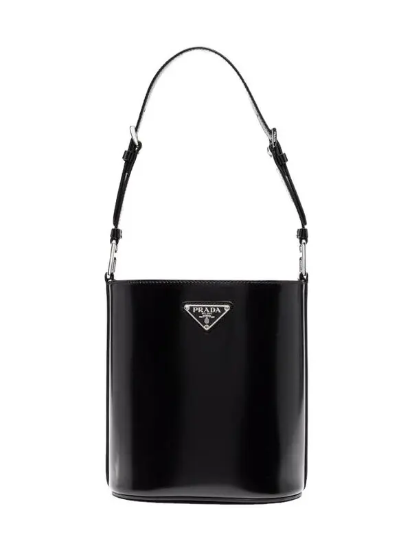 Prada Logo Handbag - Black