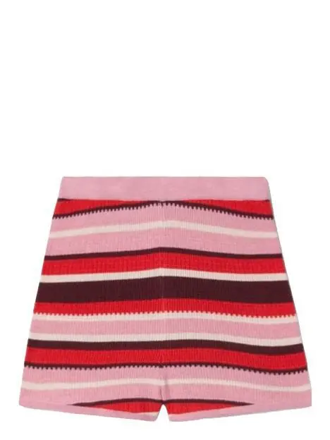 La DoubleJ Veneziana Striped Shorts - Pink And Red
