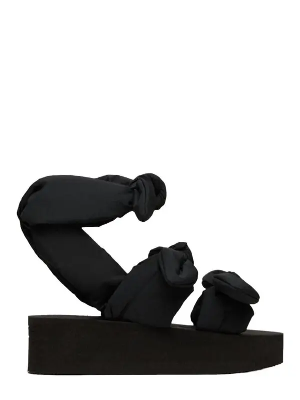 Red Valentino Bow Detailing Open-toe Platform Sandals - Black