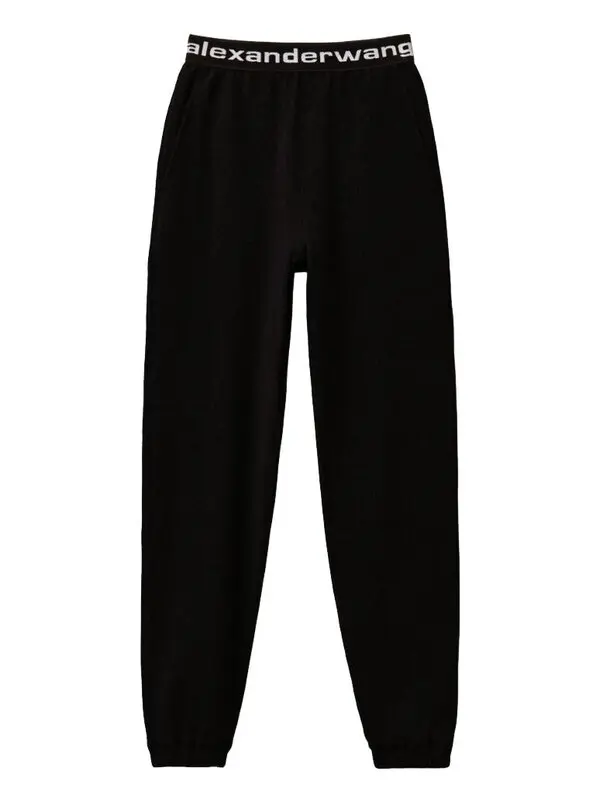 Alexander Wang Logo Waistband Sweatpants - Black