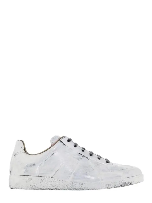 MAISON MARGIELA Replica Paint Effect Sneakers - White