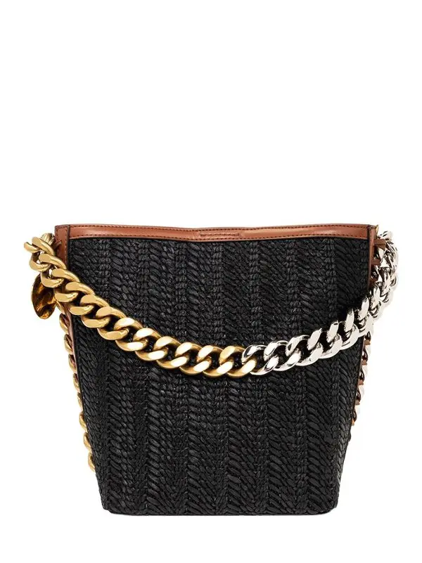 Stella McCartney Frayme Bucket Bag - Black