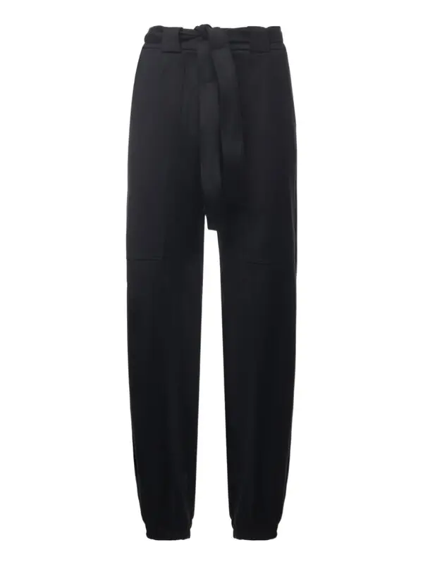 Pinko High-rise Tapered Trousers - Black