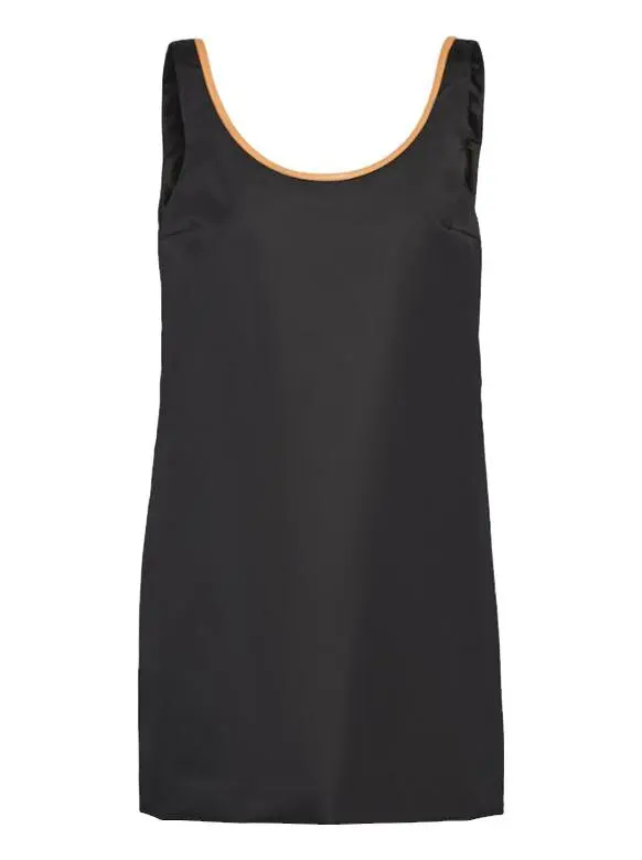 Prada Round-neck Sleeveless Dress - Black