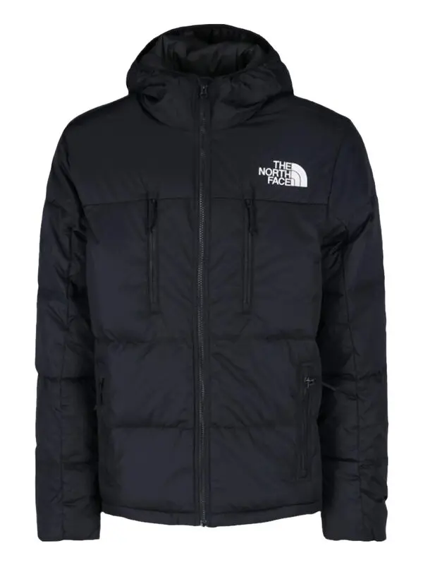 The North Face Logo Embroidered Zip-up Jacket - Black