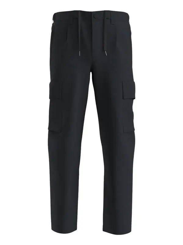 Hugo Boss Cargo Pants With Belt Loops And Flap Pockets - Black
