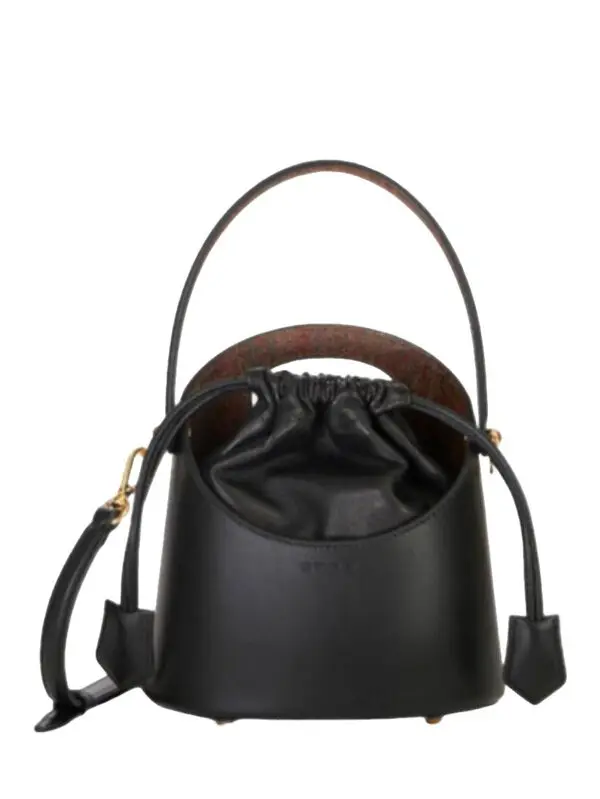 Etro Drawstring Mini Bucket Bag - Black