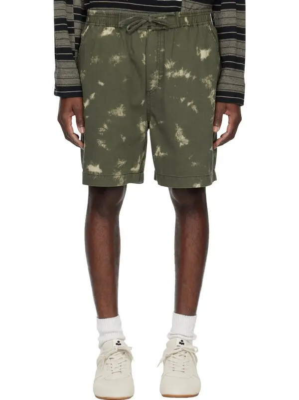 Isabel Marant Étoile Printed Drawstring Shorts - Green