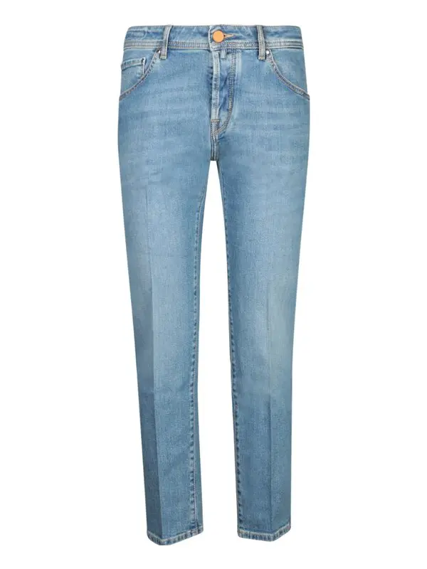 Jacob Cohen Faded Straight-leg Jeans - Blue