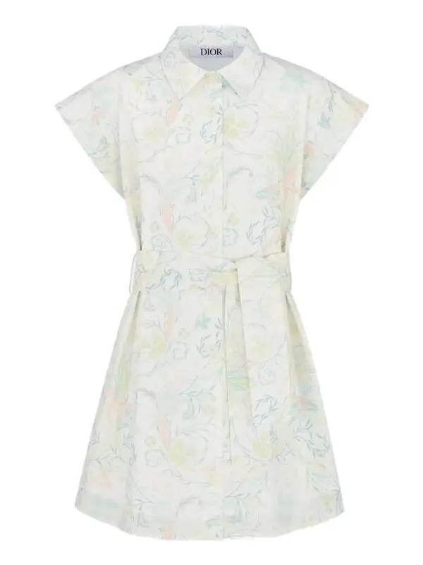 Dior Embroidered Shirt Dress - Ivory