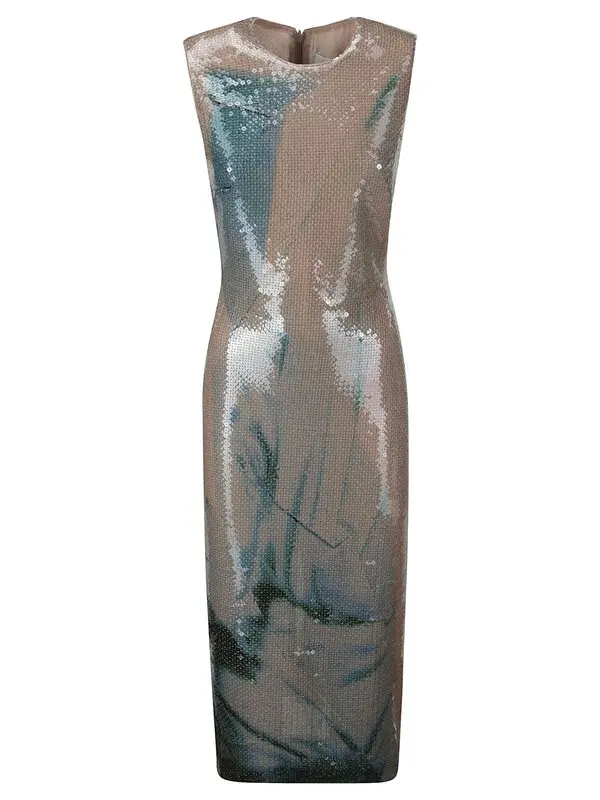 16Arlington Aveo Sequin-embellished Midi Dress - Gray