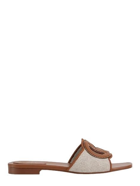 Gucci Interlocking G Slide Sandals - Brown