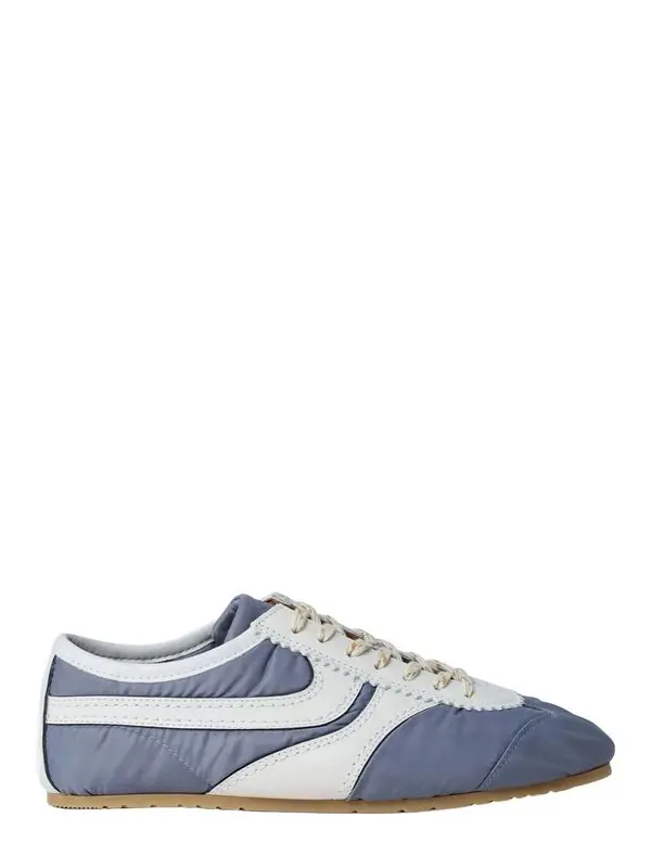 Dries Van Noten Panelled Leather And Shell Low-top Sneakers - White