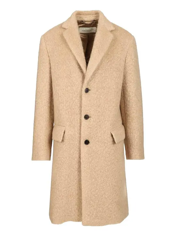 Dries Van Noten Rustic Long Coat - Beige