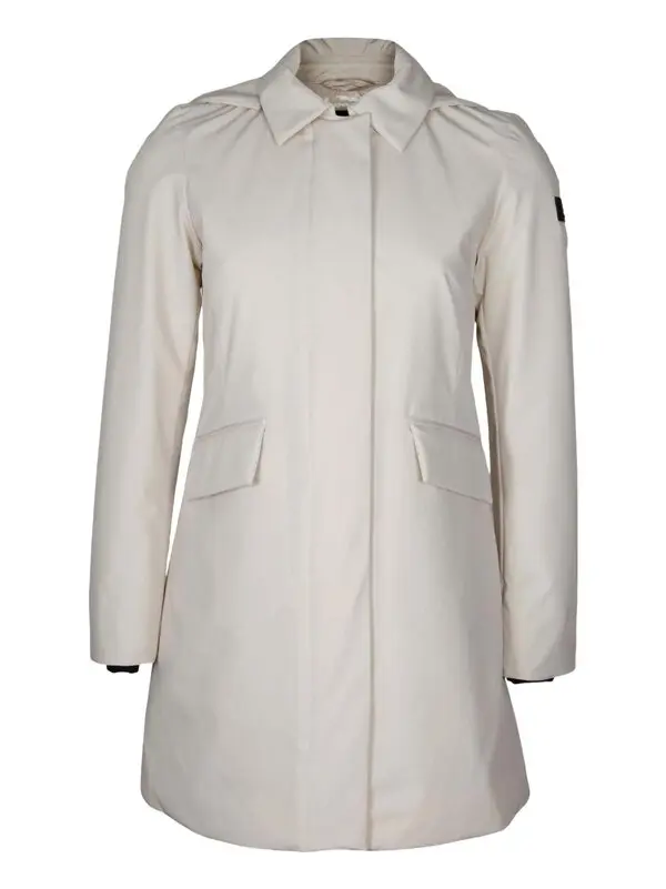 Peuterey Smooth Slim Fit Jacket With Removable Hood - White