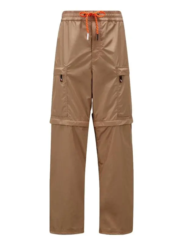 Moncler Cargo Trousers With Detachable Legs - Khaki