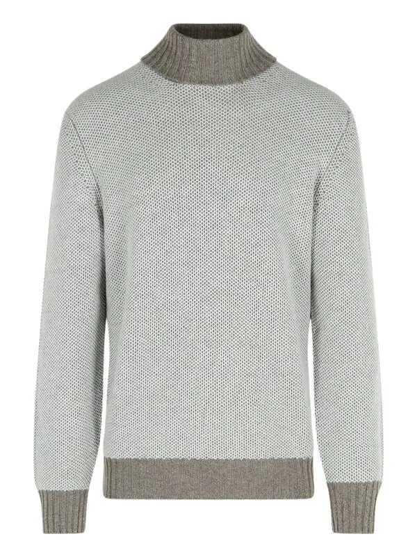 GRAN SASSO High Neck Long Sleeve Jumper - Gray