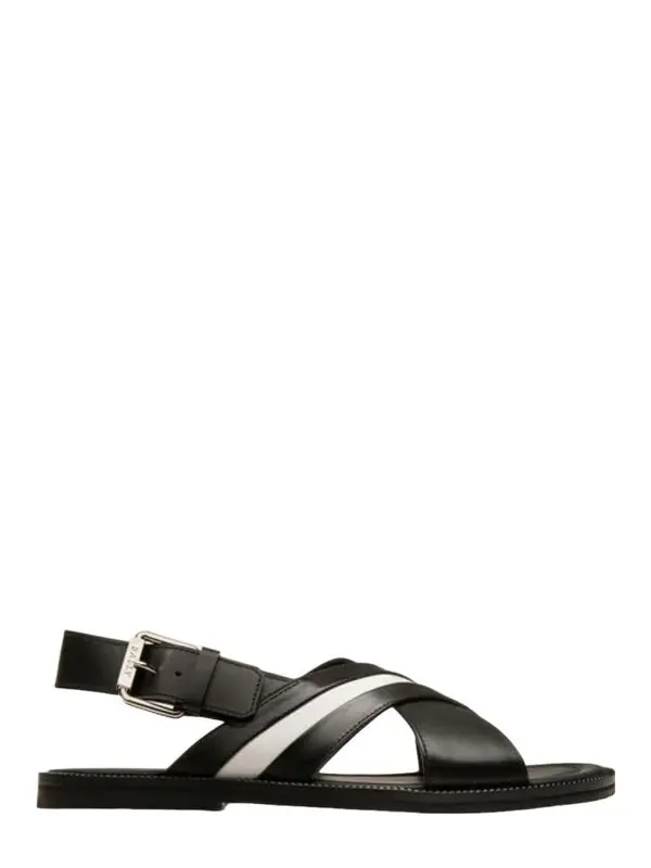 Bally Jamilo Crossover-strap Leather Sandals - Black