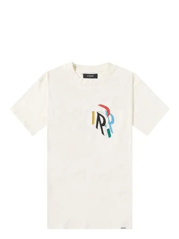 REPRESENT Logo-print Cotton T-shirt - White