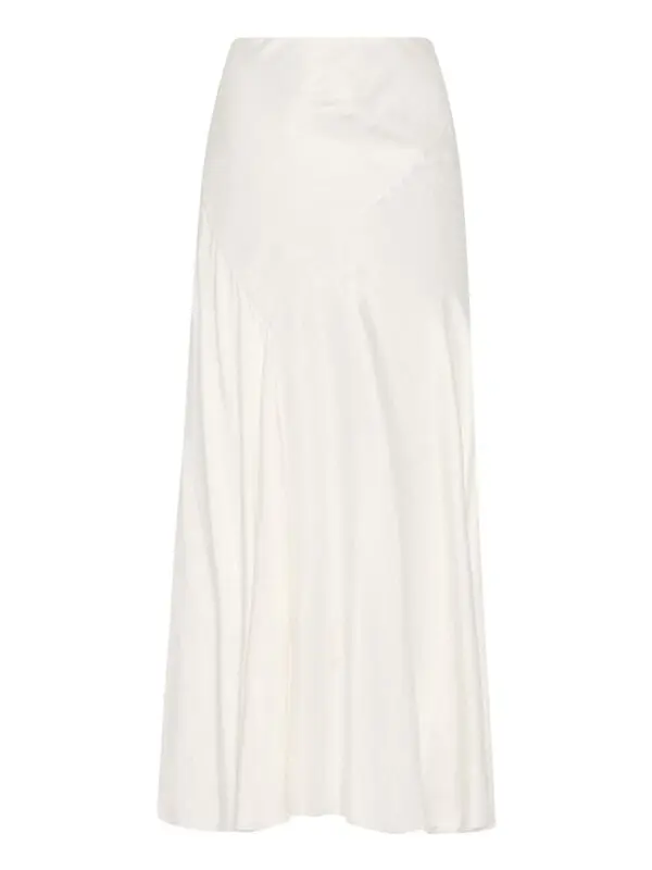 THE ROW Asymmetrical Silk Skirt - Off White