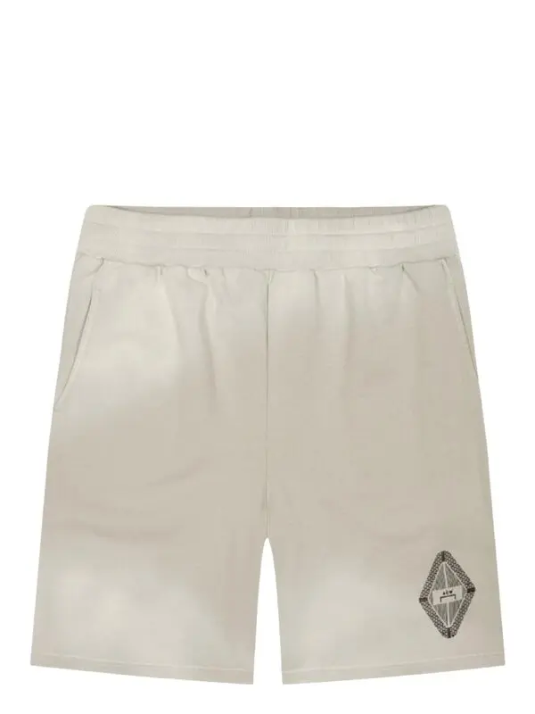 A-COLD-WALL* Elasticated-waist Track Shorts With Diamond Print - Nude