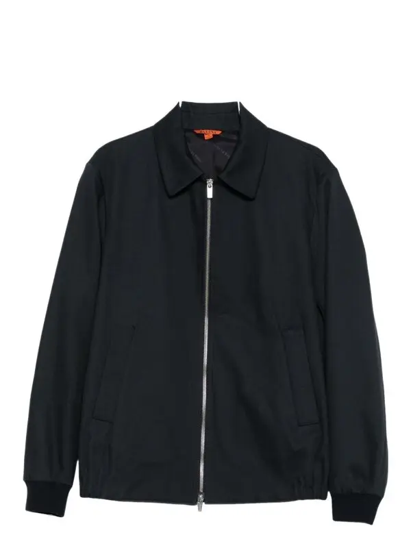 Barena Venezia Zip-up Jacket With Turn-down Collar - Black